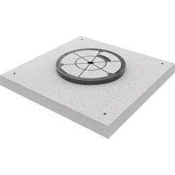 Schachtabdeckung Klasse D 400 mit BEGU-Deckel mit Betonsocke ...